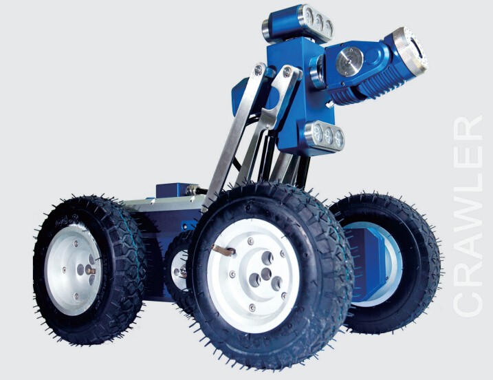 200m / 650ft CCTV Sewer Pipe Inspection Crawler Camera Pan Tilt Zoom ...